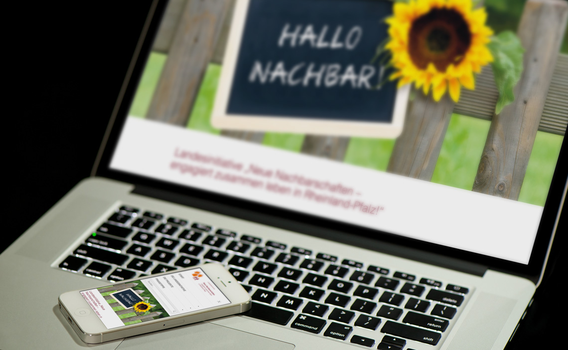 TYPO3-Webseite Landesinitiative "Neue Nachbarschaften": cala media